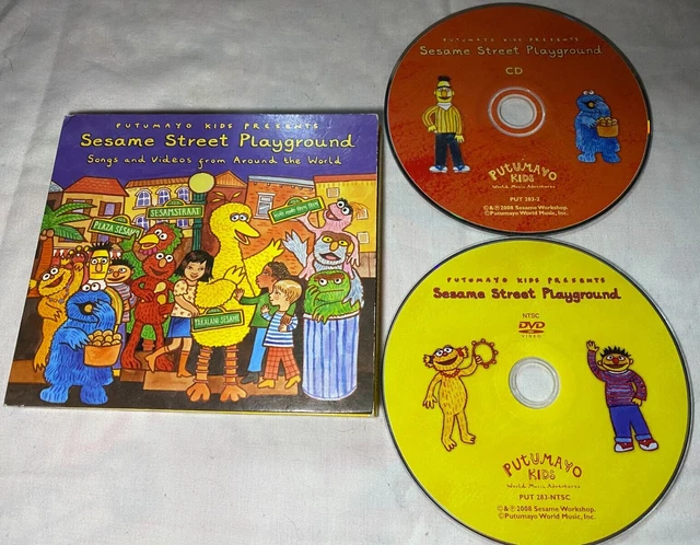 SESAME STREET PLAYGROUND CD + DVD 2-Disc Set 2008 Children's Music ...