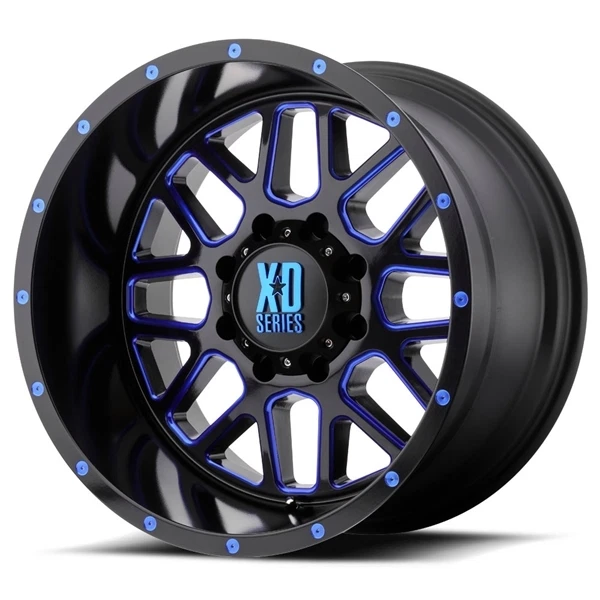 20 INCH BLACK Wheels Rims LIFTED Chevy Silverado 2500 3500 GMC HD Truck ...