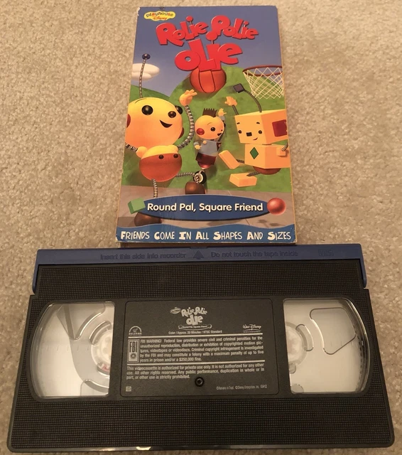 ROLIE POLIE OLIE Round Pal, Square Friend VHS Playhouse Disney Kids TV ...