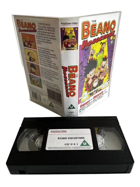 VINTAGE THE BEANO Videostars VHS PAL R2 1994 video Comic Gnasher Dennis ...