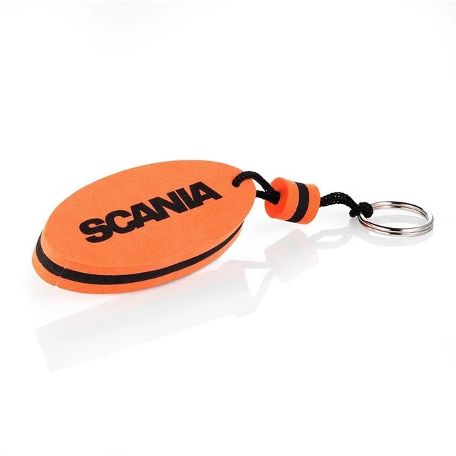 GENUINE OEM SCANIA R730 V8 Orange Floating Truck Original Keyring Key ...