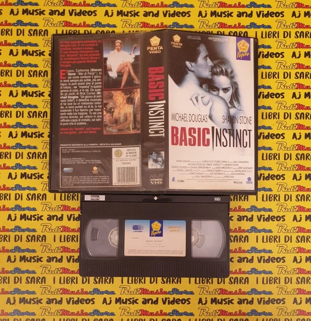 VHS*FILM BASIC INSTINCT 1992 Michael Douglas Sharon Stone PENTA PEPITE ...