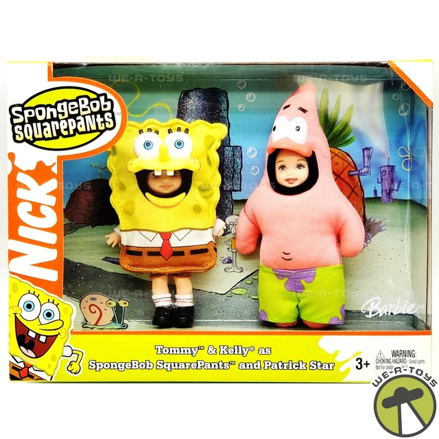 BARBIE KELLY AND Tommy as SpongeBob SquarePants and Patrick Doll Set ...