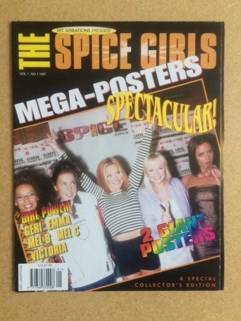 SPICE GIRLS ORIGINAL Vintage Hit Sensations Postermag Vol 1 No 1 1997 £ ...