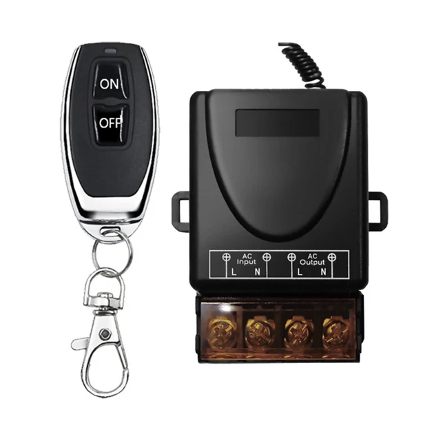 AC 110V-240V 30A RF Relay Wireless Remote Control Switch + 433MHz ...