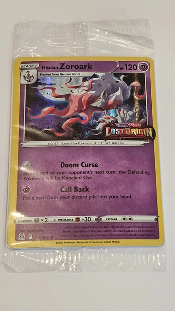 POKEMON KARTE HISUIAN Zoroark 076/196 Verlorener Ursprung Holo Illustration Eng EUR 14,99 ...