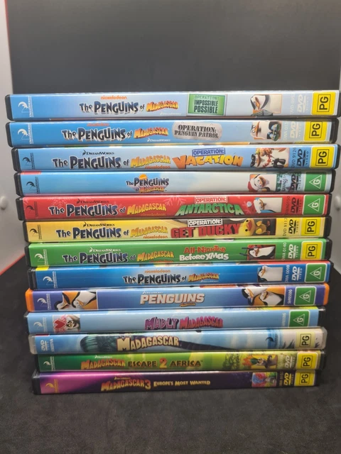 DREAMWORKS PENGUINS OF Madagascar Movie Bundle Collection 13 × DVDs ...