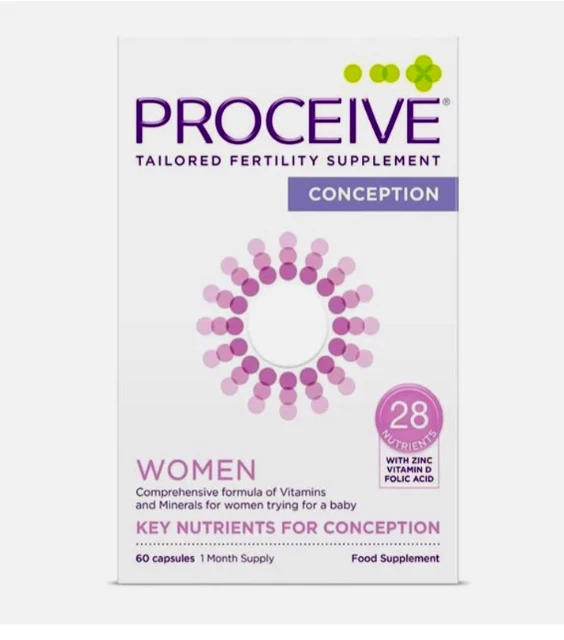 PROCEIVE WOMEN CONCEPTION Supplement 60 Capsules - 28 Nutrients £10.75 ...