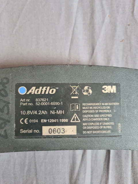 3M SPEEDGLAS ADFLO Heavy Duty battery £24.50 - PicClick UK