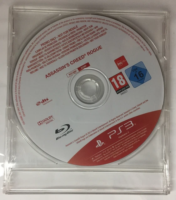 ASSASSIN'S CREED ROGUE PS3 PlayStation 3 Promo Full Game Promotional ...