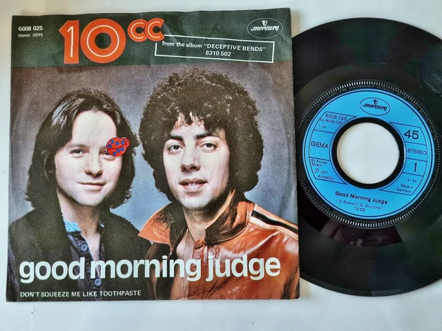 10 CC - Good morning judge 7'' Vinyl Germany EUR 7,99 - PicClick FR