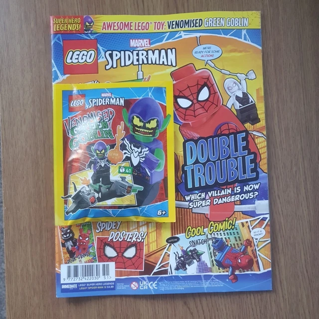 LEGO SUPERHERO LEGENDS magazine Spider-Man #12 2024 +Venomised Green ...