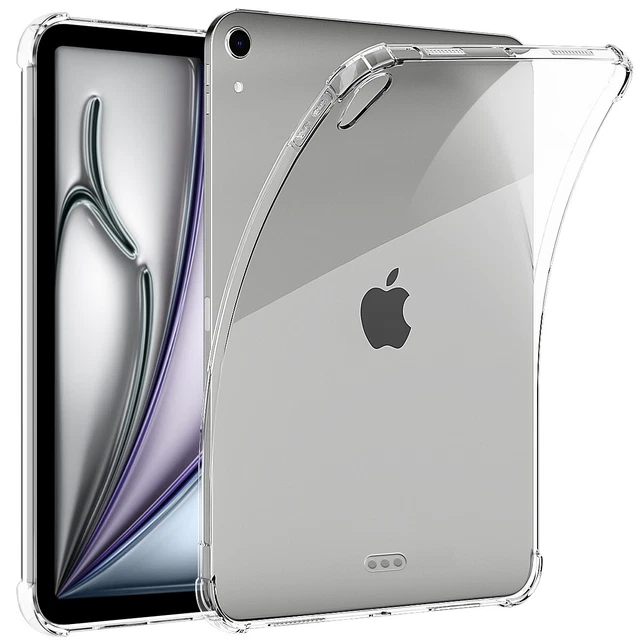 FOR APPLE IPAD Air M2 6th/5th/4th Gen Clear Case Slim TPU Protective ...