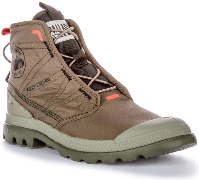 PALLADIUM PAMPA TRAVEL Lite Rs Ripstop Fast Lacing Boot Olive UK 3 - 12 £89.99 - PicClick UK