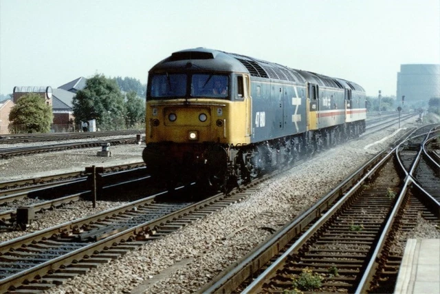 PHOTO CLASS 47 Loco No 47810 47501 47626 At Reading 1989 £2.00 ...
