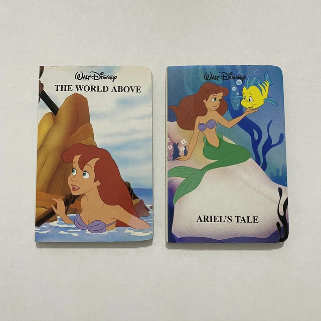 DISNEY THE LITTLE Mermaid Mini Books Ariel’s Tale & The World Above ...