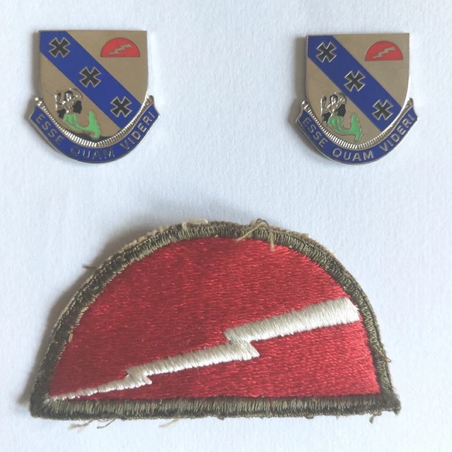 US ARMY 309TH Regiment DUI's 78th Infantry Division Lightning Shoulder ...