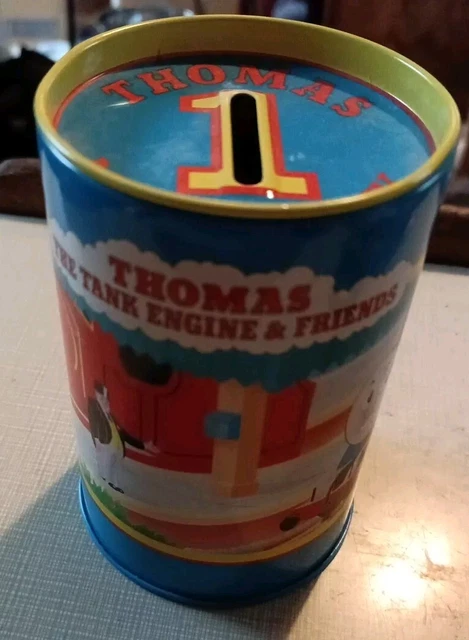 THOMAS THE TANK Engine & Friends Small Tin Money Piggy Bank 1995 £3.50 ...