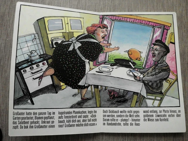 PFANNKUCHEN DICKBAUCH ,TEXT Günter Löffler, Illu. von Frank Wahle, 2 ...