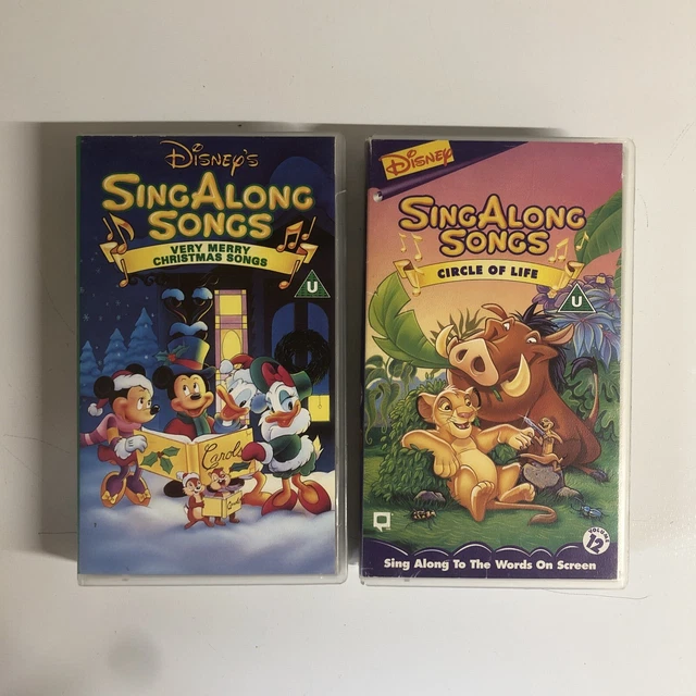 DISNEY SING ALONG Songs - Circle Of Life + Christmas songs - 2 set ...