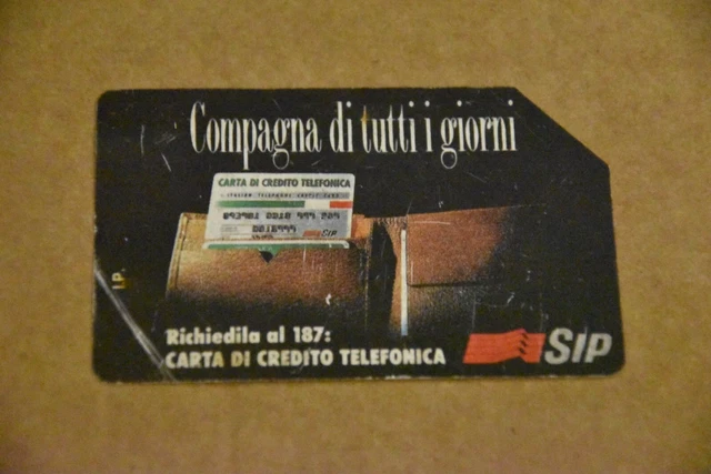 SCHEDA TELEFONICA SIP RARA - "compagna di tutti i giorni" - 31.12.95 ...