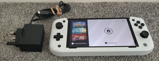 NINTENDO SWITCH OLED Model HEG-001 Handheld Console With White Control ...