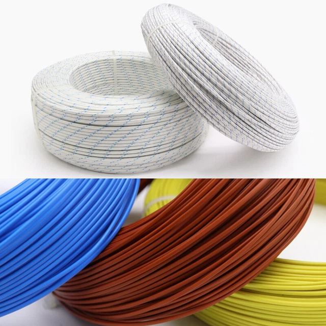 THERMOCOUPLE WIRE PTFE Compensation Multi-Stranded Cable Fiberglass ...