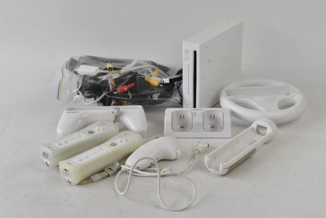 NINTENDO WII BUNDLE Console Controllers Attachments Sports Resort Nunchuck £19.99 - PicClick UK