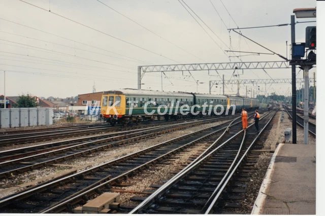 RAIL PHOTO DMU 6 cars @ Carlisle 22/7/91 ECS from special to Leeds £1. ...