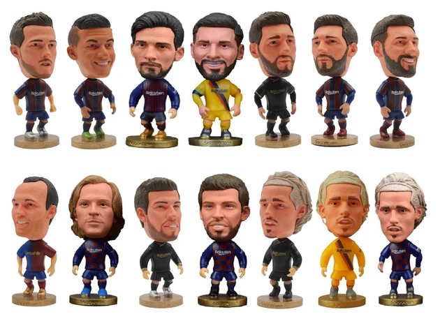 MINI FIGURE 6.5CM football star soccer player MESSI INIESTA PIQUE ...