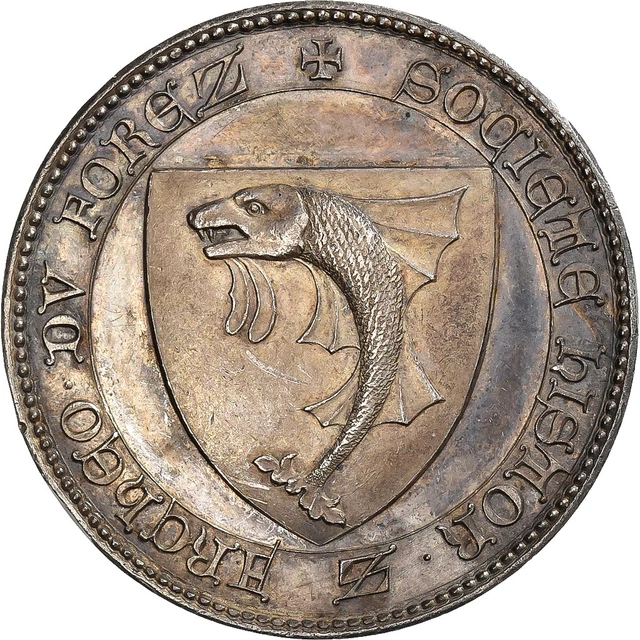 FRANCE, JETON, SOCIÉTÉ Historique et Archéologique du Forez, Undated ...