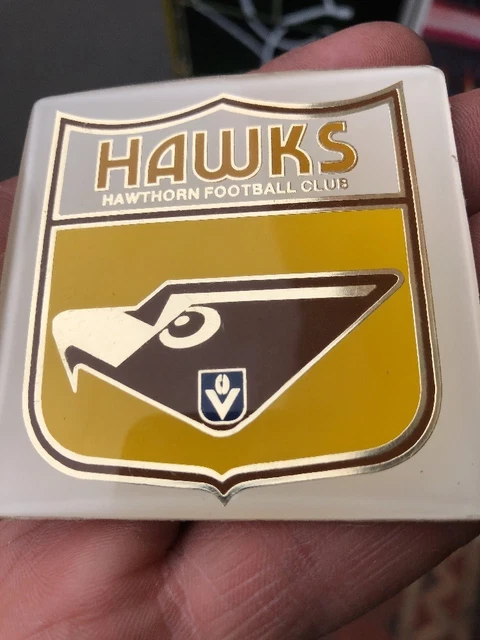 RARE HAWTHORN HAWKS Car Badge Insert Vfl Afl Great Condition EUR 11,03 ...