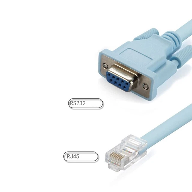 CAVO CONSOLE USB RJ45 Cat5 Ethernet a RS232 DB9 porta COM seriale ...