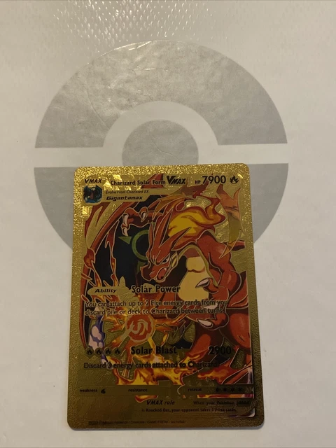 CHARIZARD SOLAR FORM Vmax Gold Foil Fan Art NM EUR 0,85 - PicClick FR