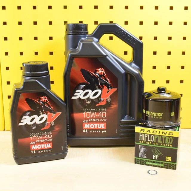 KAWASAKI Z 1000 H2 (ZR1000) Oelwechselset Huile Filtre à Huile Motul 300V 10w40 EUR 136,61 ...