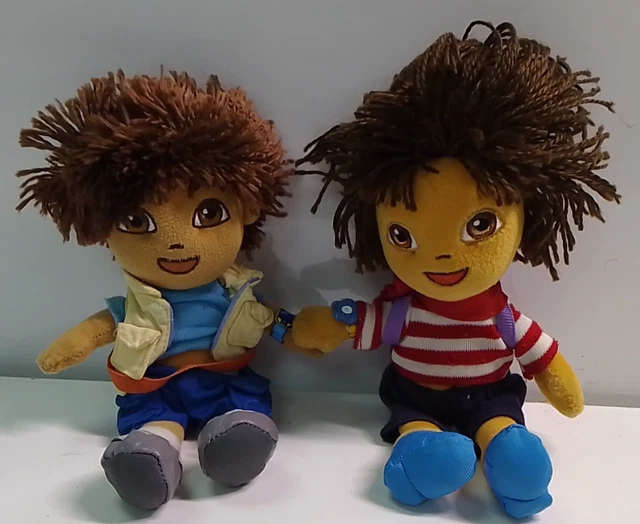 NICKELODEON DORA THE Explorer And Diego Soft Toy Plush £4.99 - PicClick UK