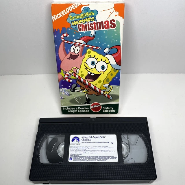 SPONGEBOB SQUAREPANTS CHRISTMAS VHS Tape 2003 Nickelodeon 3 Episodes ...