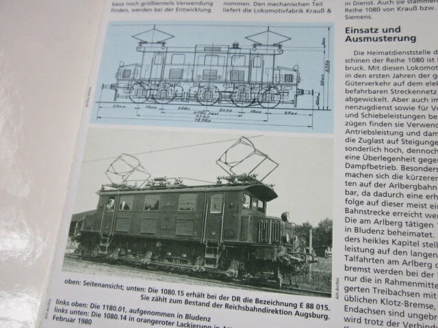 LOKAUFRISS DRG 39 BBÖ, Öbb 1080 DRG E 88 österreichische Güterzugslok ...