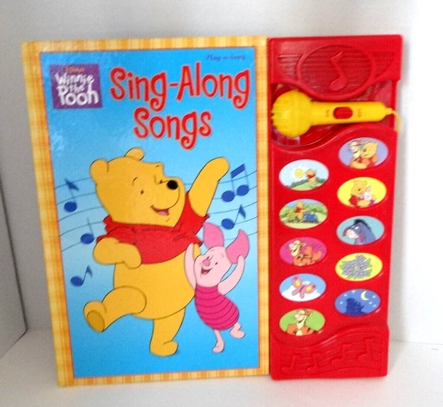 WINNIE THE POOH Vintage Sing Along Songs Book Microphone New Batteries ...