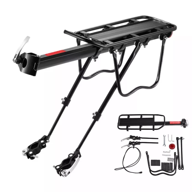 BIKE REAR CARRIER Rack Mountain Road Bicycle Alloy Pannier Luggage ...