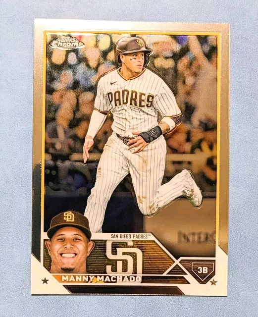 2023 TOPPS &MANNY MACHADO" (+1) San Diego Padres (3B) MLB Chrome #124 ...