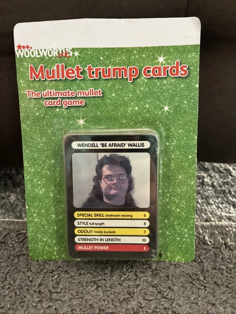 WOOLWORTHS MULLET TRUMPS- The ultimate mullet card game- RARE- STILL ...