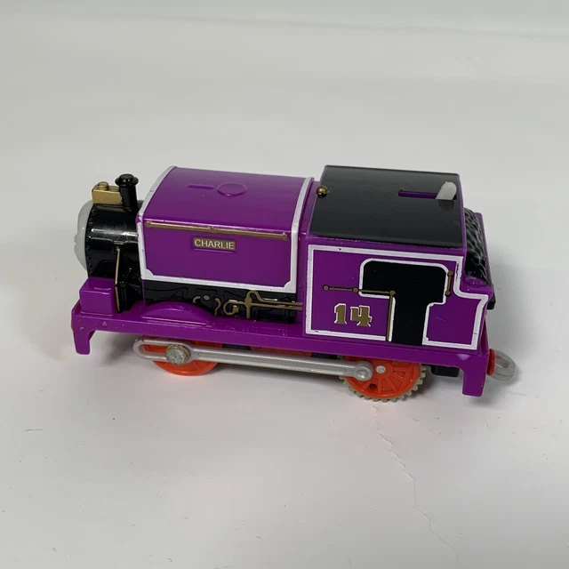 THOMAS THE TANK Engines Charlie Motorised Train Purple 2013 Mattel £7. ...