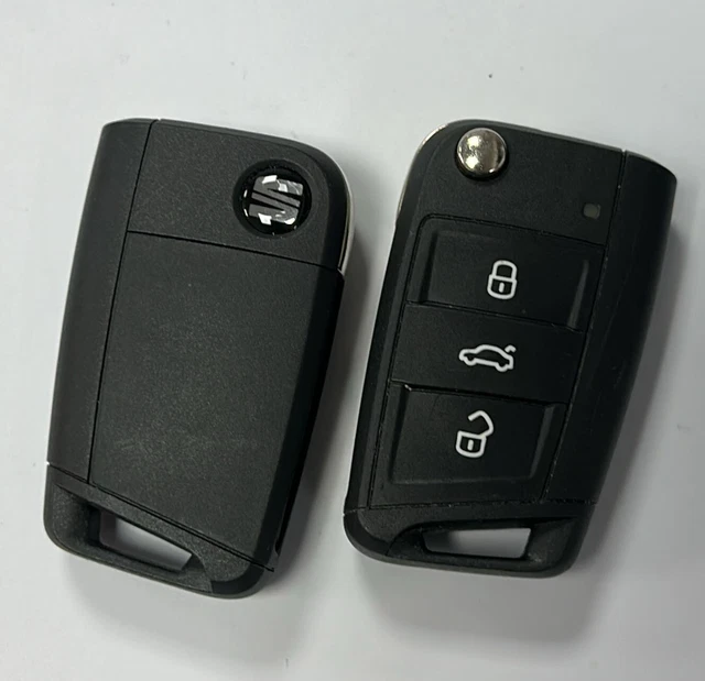 GENUINE SEAT 3 Button Remote Flip Key Fob Tested & Working 6F0959752Q £ ...