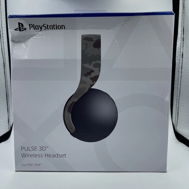Sony Playstation 5 Pulse 3d Wireless Gaming Headset Gray Camo New 93