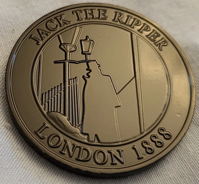 JACK THE RIPPER dunkle Silbermünze alte weiße Kapelle seltsam Geheimnis ...