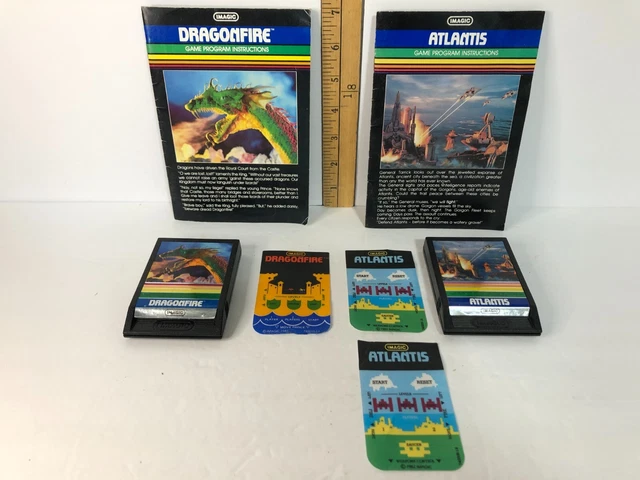 VINTAGE INTELLIVISION GAMES: Dragonfire & Atlantis by Imagic $22.00 ...