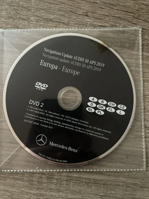 MERCEDES ORIG.NAVIGATION DVD N2 Audio 50 APS NTG2.5 Deutschland+9EU ...