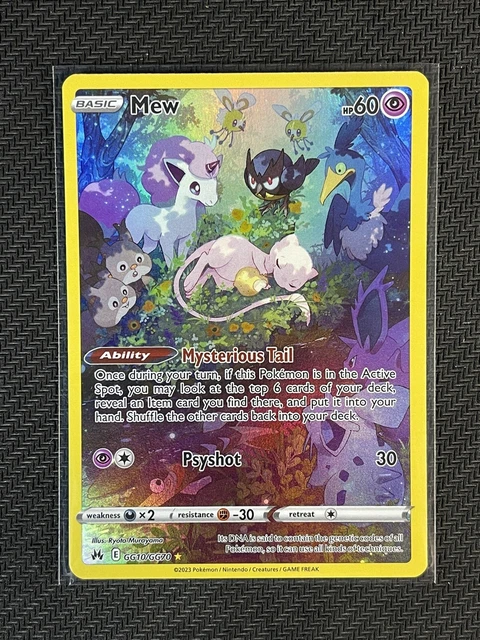 POKEMON CARD MEW Full Art Crown Zenith SWSH GG10/GG70 $1.52 - PicClick AU