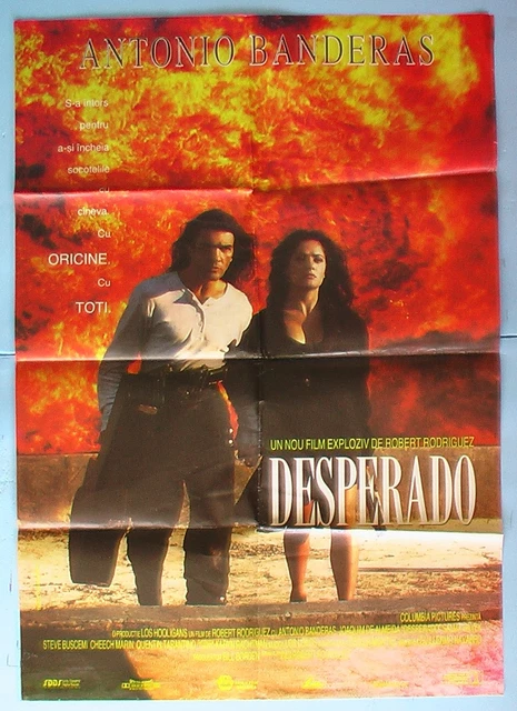 MOVIE POSTER=DESPERADO (1)=ANTONIO Banderas, Salma Hayek, Quentin ...